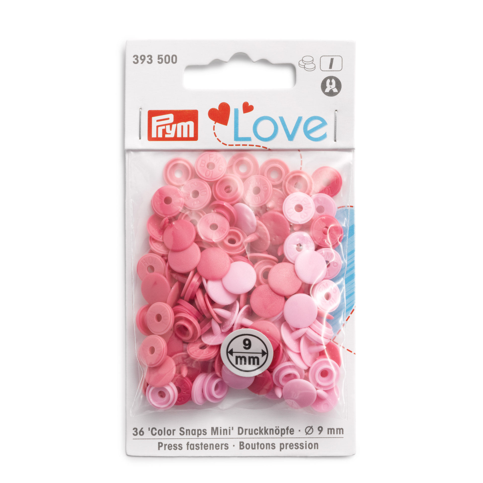 Prym love boutons pression color snaps mini rosé - 3B COM