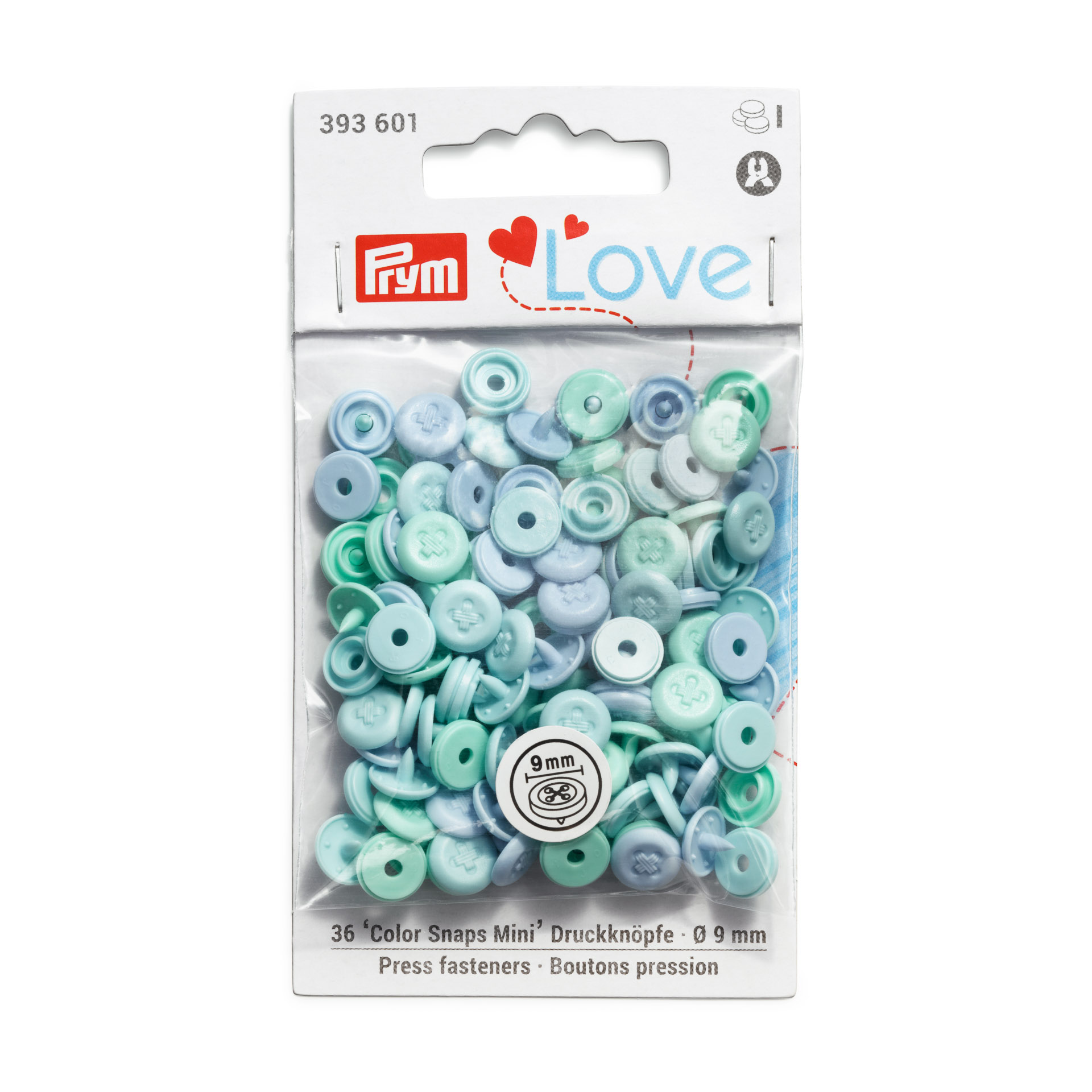 Prym love boutons pression color snaps bleu - 3B COM