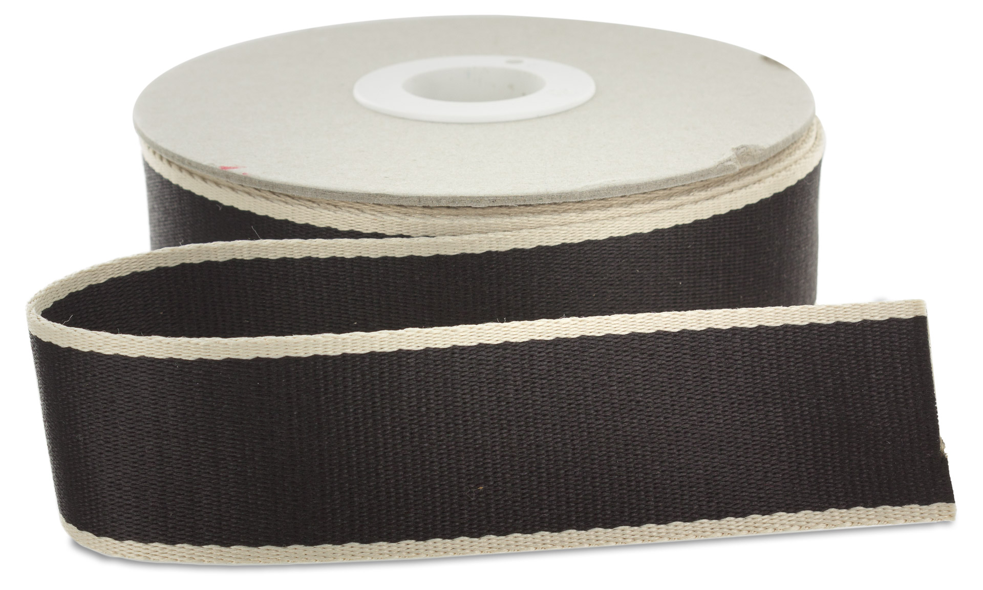 Sangle 38mm noir/écru - 3B COM