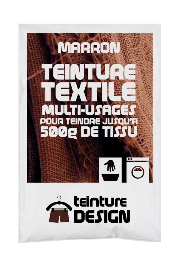 Teinture Design textile 10g marron - 3B COM