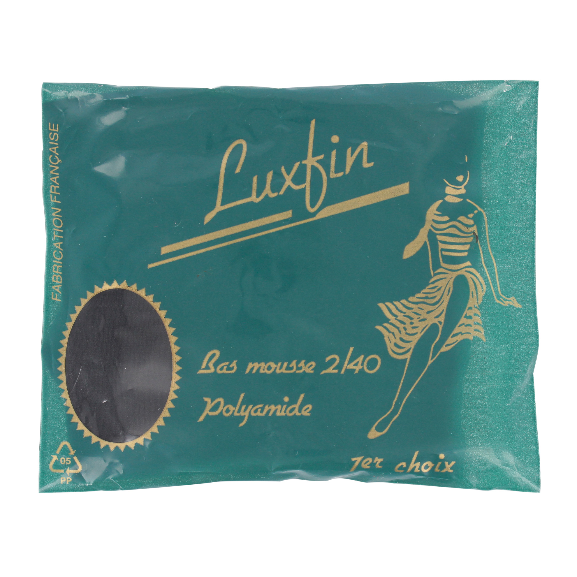 Bas mousse épais 2/40 t1 noir - 3B COM