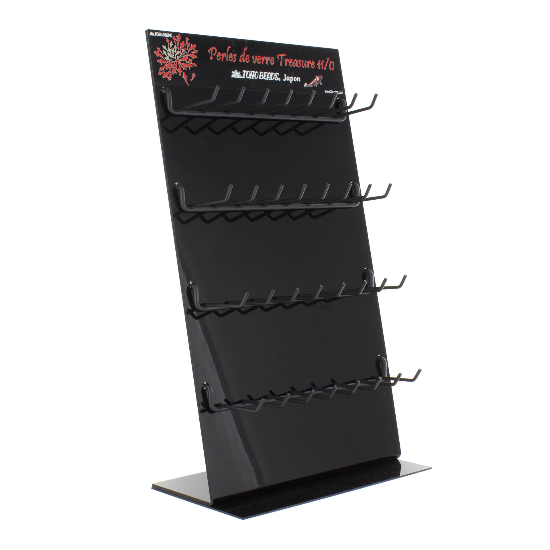 Présentoir plexi noir pour perle toho - 3B COM