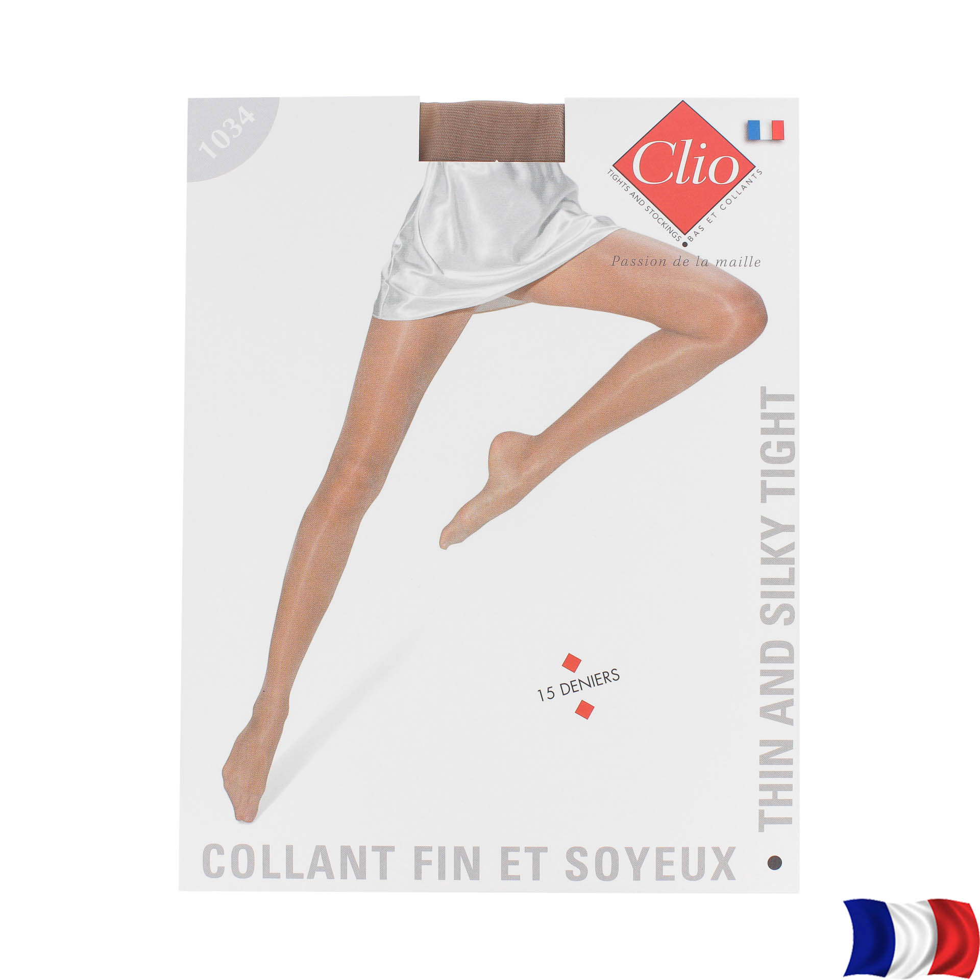 Collant Clio 15d fin et soyeux T2 daim - 3B COM
