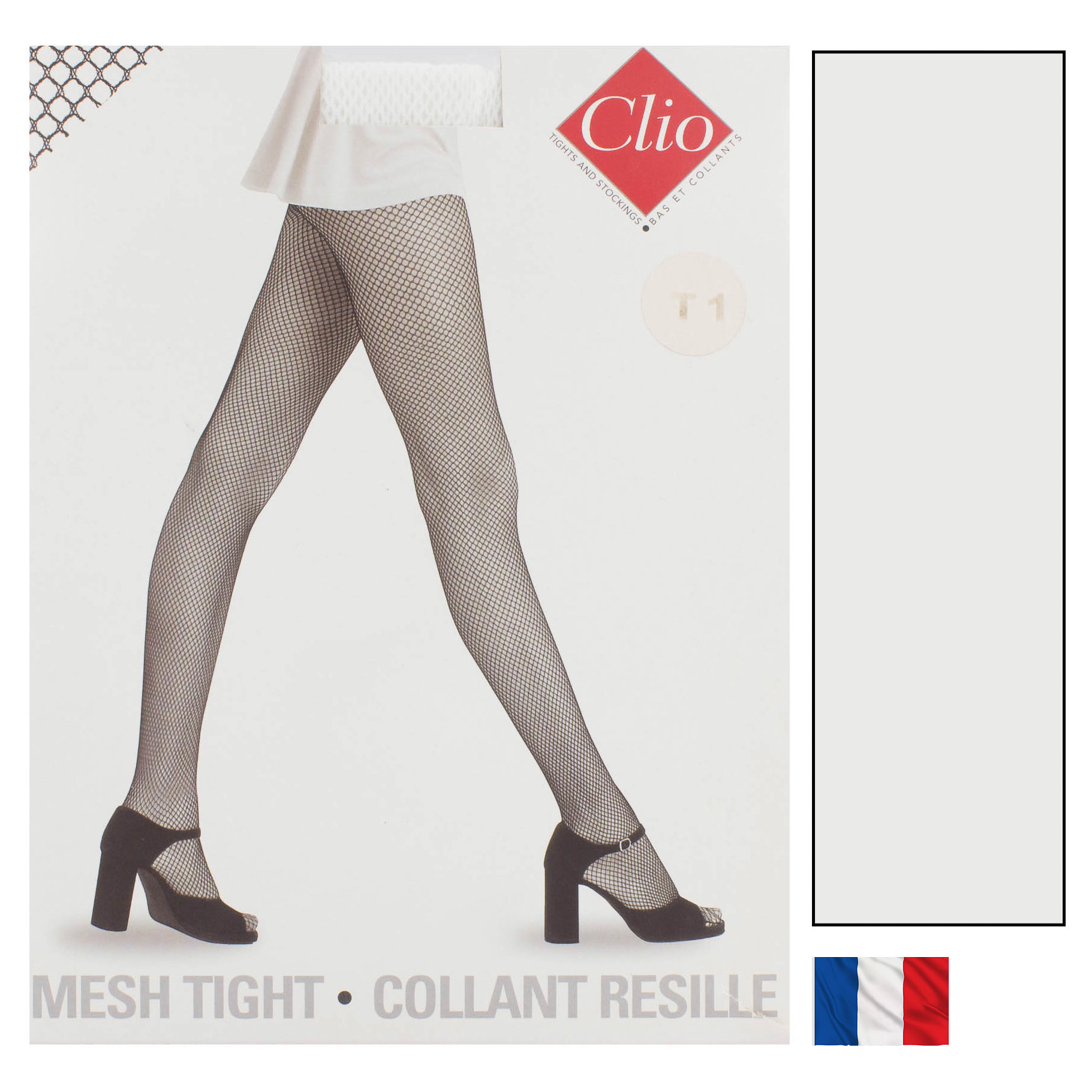 Collant Clio résille t1 blanc - 3B COM