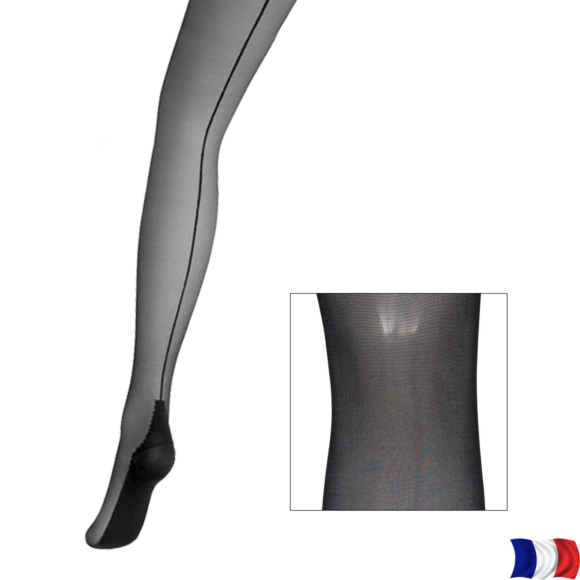 Collant Clio couture 20d T4 noir - 3B COM