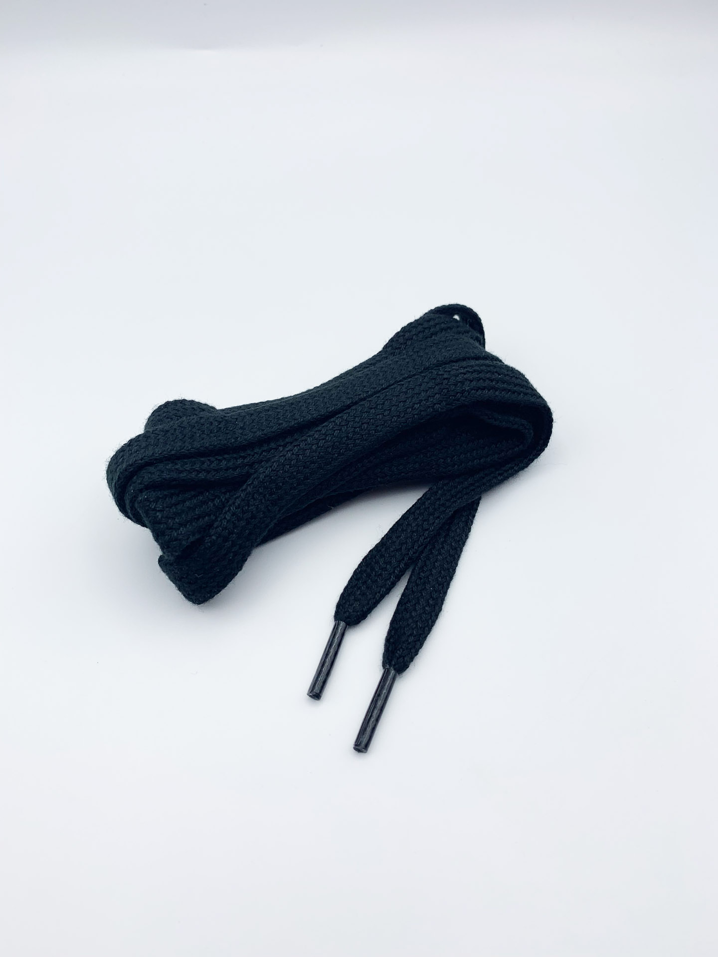 Lacets plat noir 110cm 1 paire - 3B COM